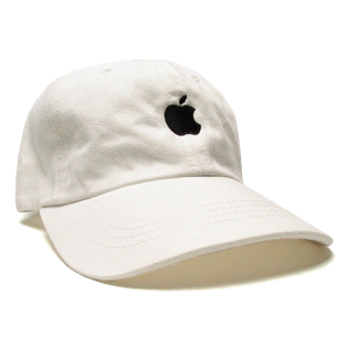 White Apple Baseball Cap – The Missing Bite