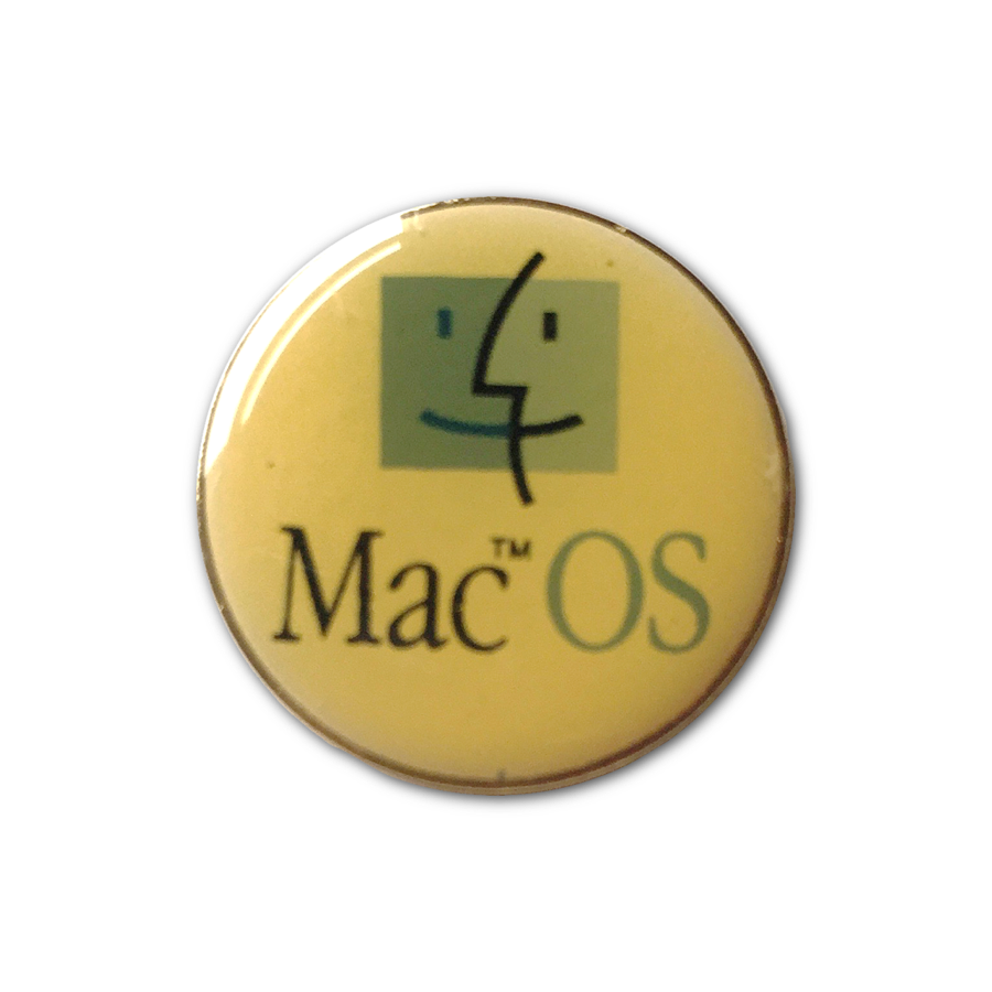 Round Mac OS Pin – The Missing Bite