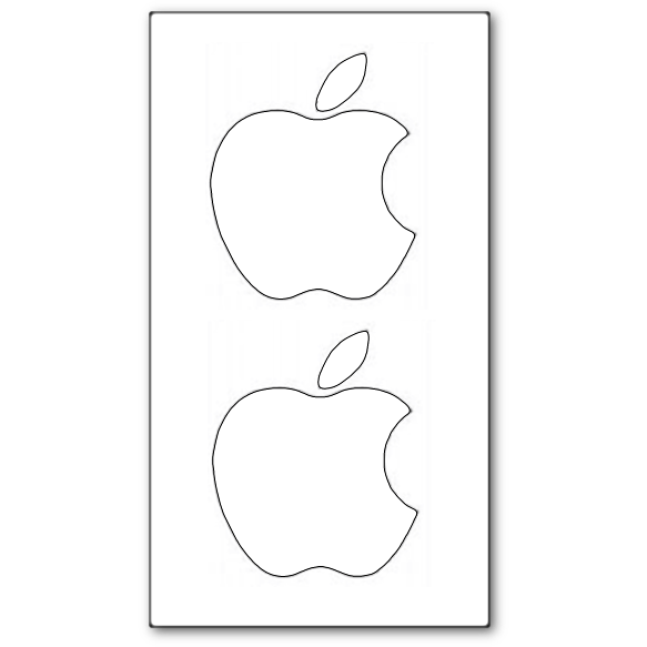 White Apple Sticker Set – The Missing Bite